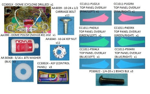 CYCLONE DOME & PANEL KIT [CCDOMEKIT] – ICE Parts Store