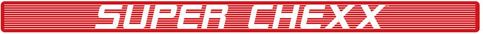 DECAL (CABINET - OLD SUPER CHEXX) WHITE STRIPES/RED BACKGROUND [SC744 ...