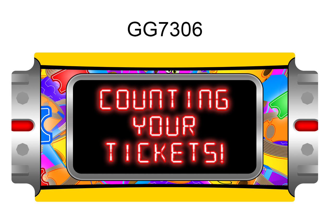 DECAL (PRIZE CHUTE CENTER) [GG7306] – ICE Parts Store