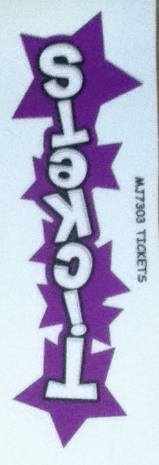 DECAL (TICKETS) [MJ7303] – ICE Parts Store
