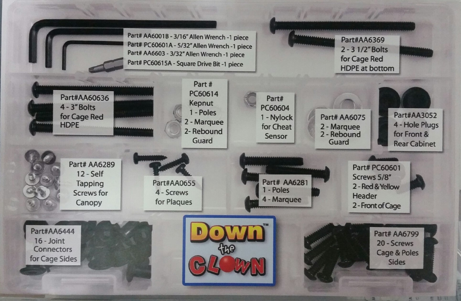 HARDWARE PACKAGE [BL6000X] – ICE Parts Store