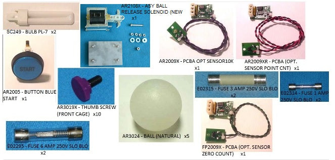KIT (SPARE PARTS FOR ICE BALL 1993-2004) [AR1000ASPKX] – ICE Parts Store
