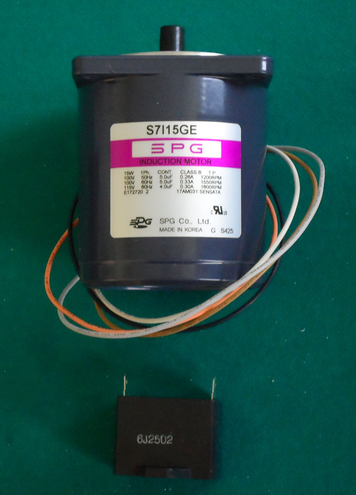 MOTOR (SPG) (MILK JUG ONLY) 15WATT 110 USED WITH MJ2009AS GEAR BOX [PE ...