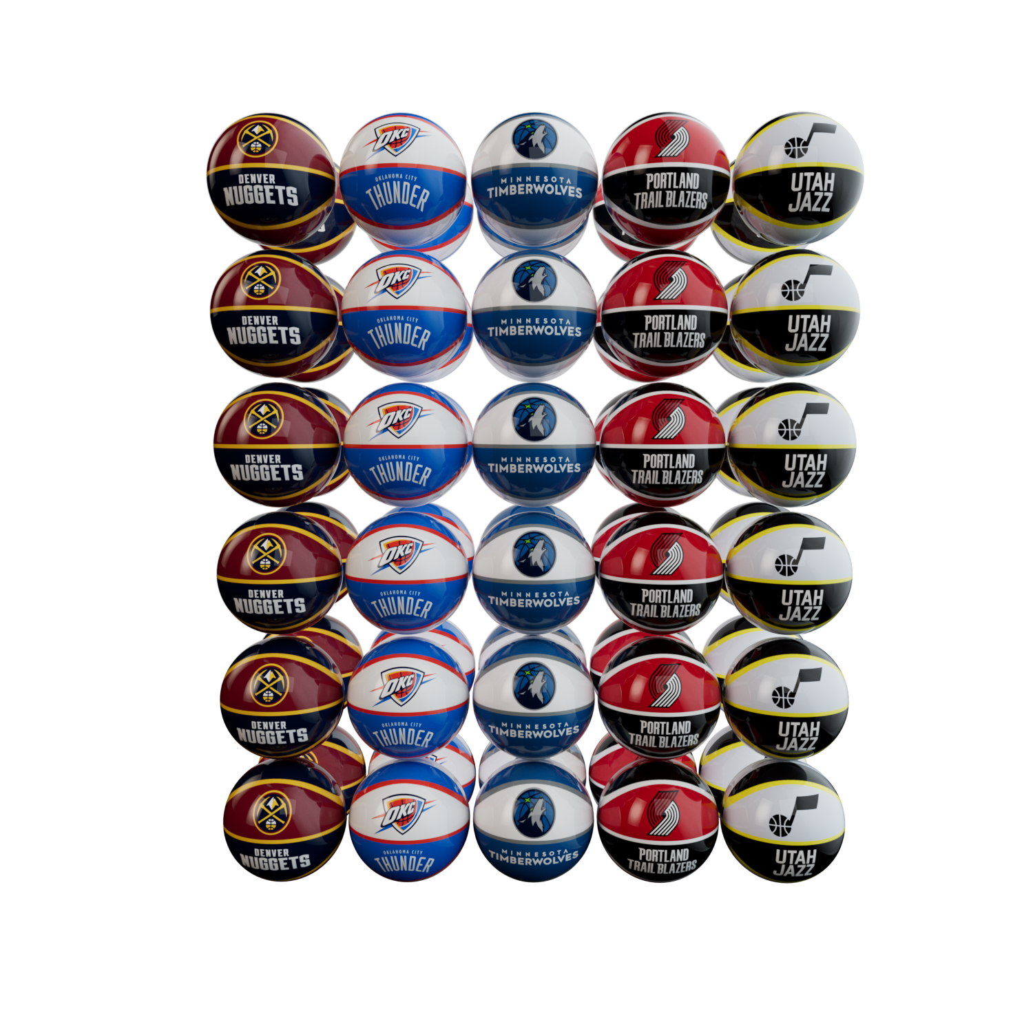 BALL 4" NBA KIT CONFERENCE NORTHWEST (60 BALLS) [RW3024NBANW] – ICE ...