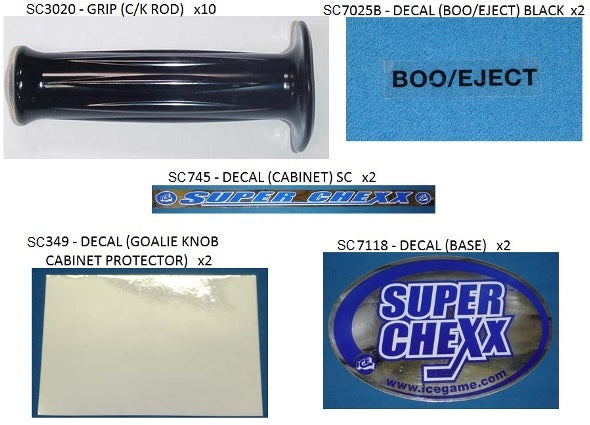 SUPER CHEXX DECAL & GRIP KIT [SCDECALKIT] – ICE Parts Store
